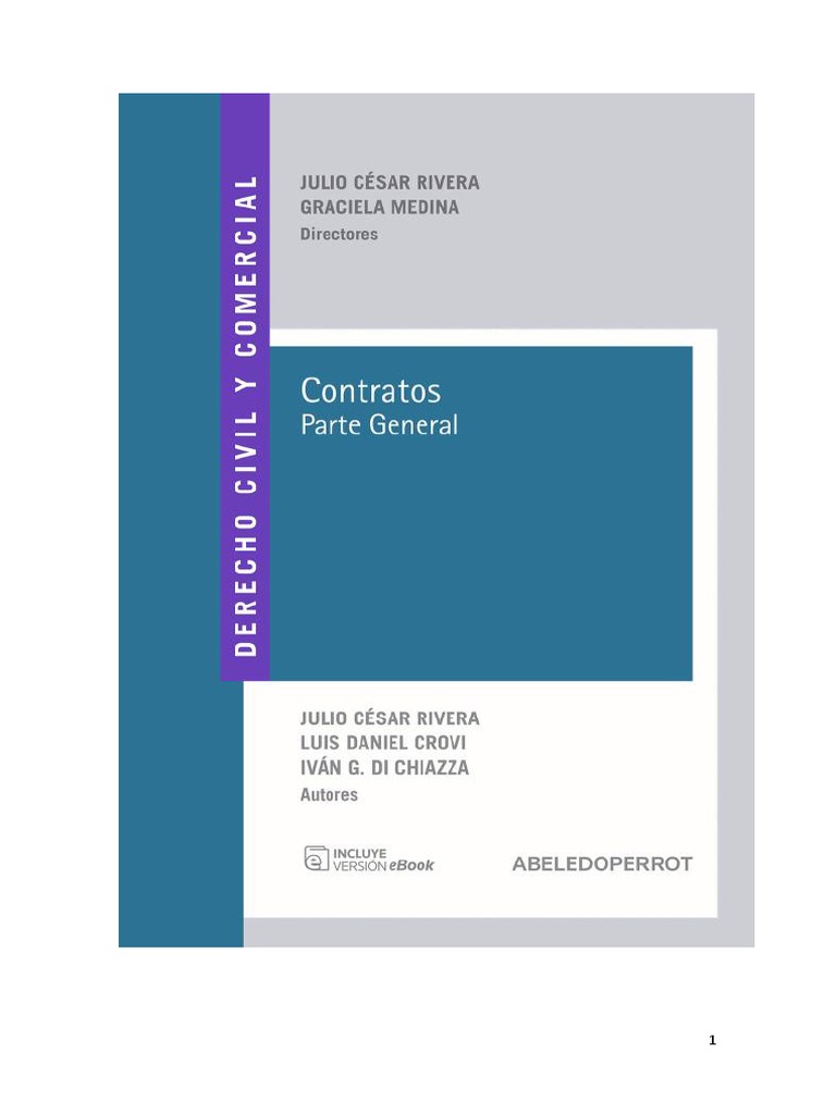 Contratos Parte General RIVERA MEDINA | PDF | Bienes (Ley) | Estado ...
