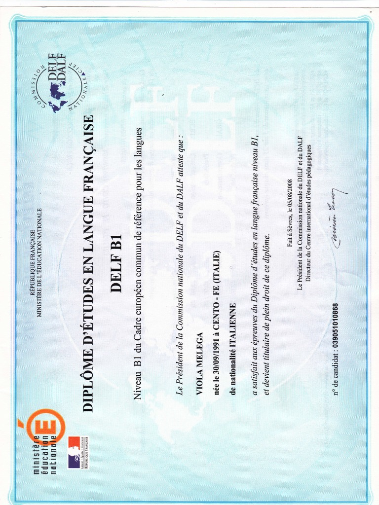 Fdocuments - in Delf French Certificate | PDF