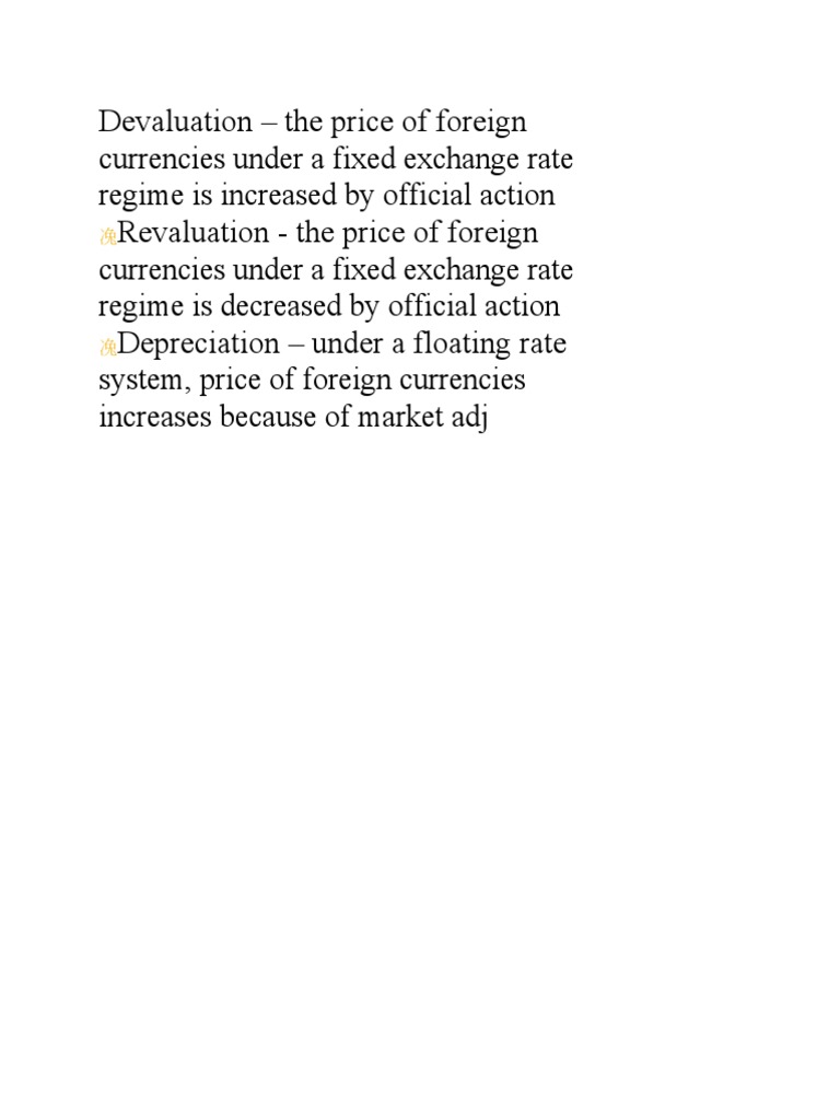 Understanding Currency Devaluation and Revaluation | PDF