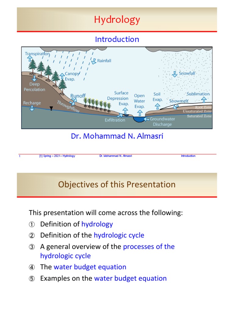 Introduction to Hydrology Concepts | PDF | Hydrology | Water Cycle