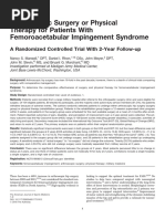 FAI Non-Operative Rehab Protocol Guide | PDF | Musculoskeletal ...