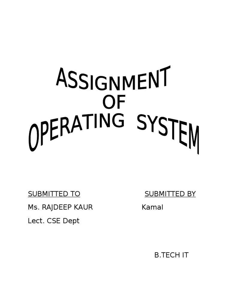 Submitted To Submitted by Ms. Rajdeep Kaur Kamal Lect. CSE Dept | PDF ...