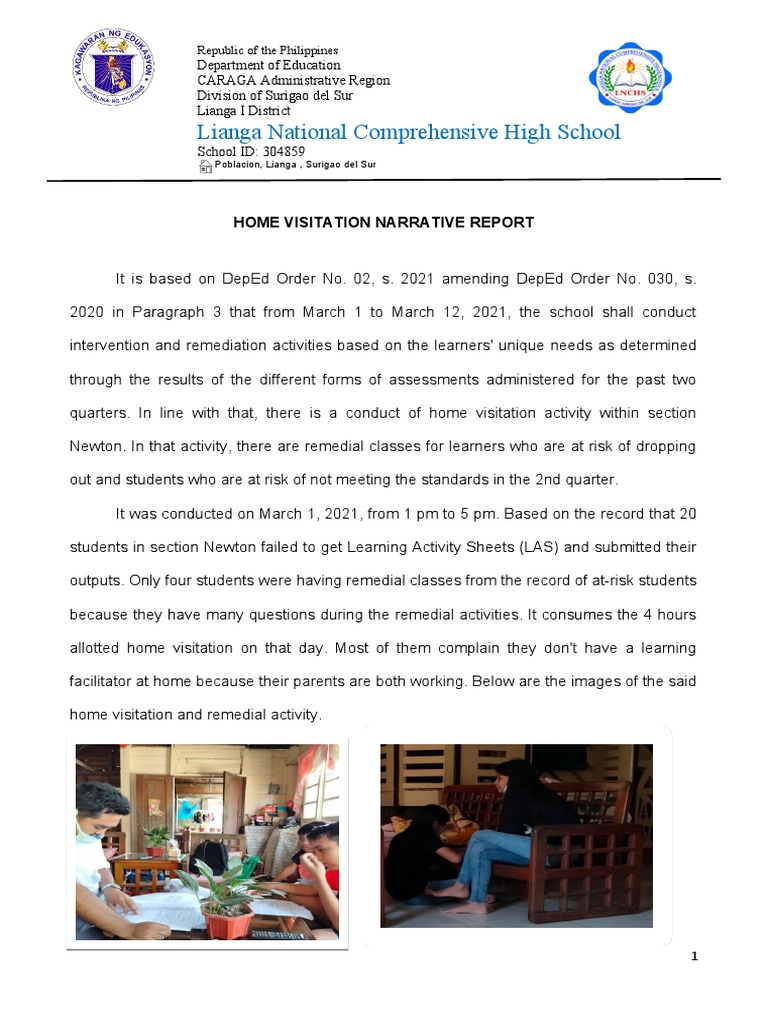 Home Visitation Narrative Report | PDF