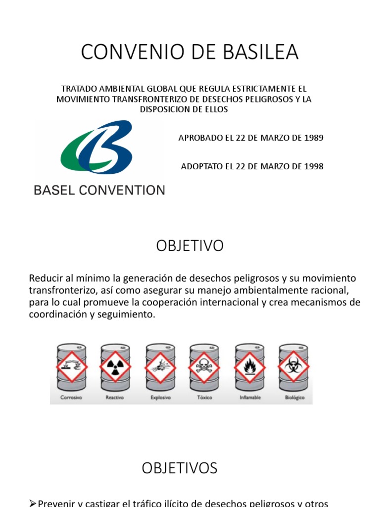 Convenio de Basilea | PDF | Residuos | Entorno natural