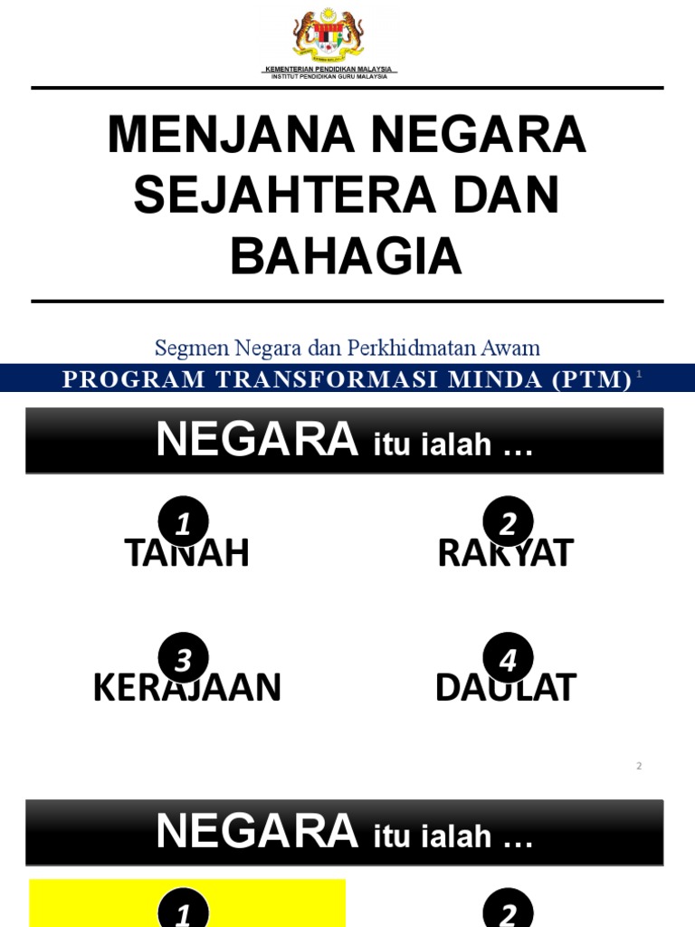 NPA Menjana Negara Sejahtera Dan Bahagia | PDF