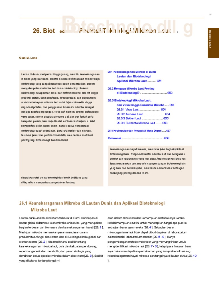 LECTURE 2 - Biotechnological Potential of Marine Microbes - En.id | PDF