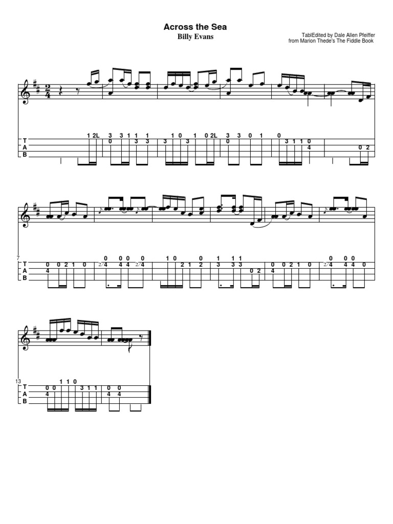 Fiddle Book Tabs for Beginners | PDF