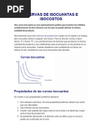 Características de Las Isocuantas | PDF | Curva | Función de producción