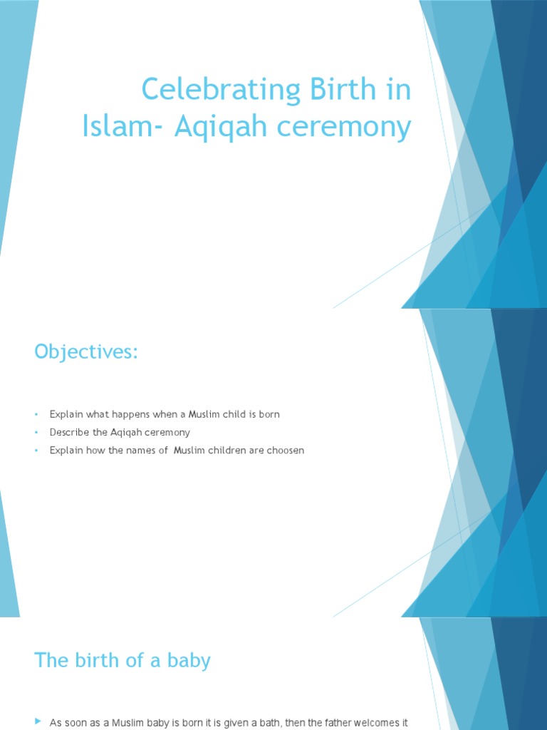 Celebrating Birth in Islam - Aqiqah Ceremony | PDF