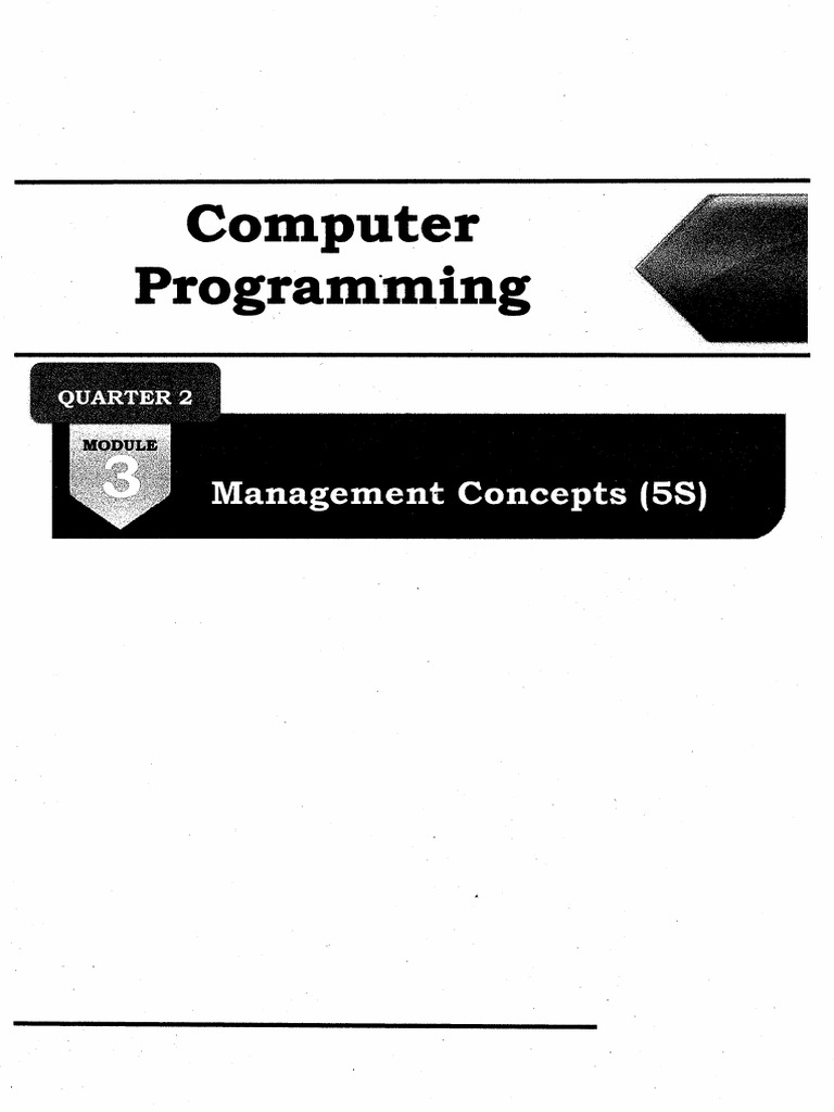Computer Programming (Quarter 2-Module 3) | PDF