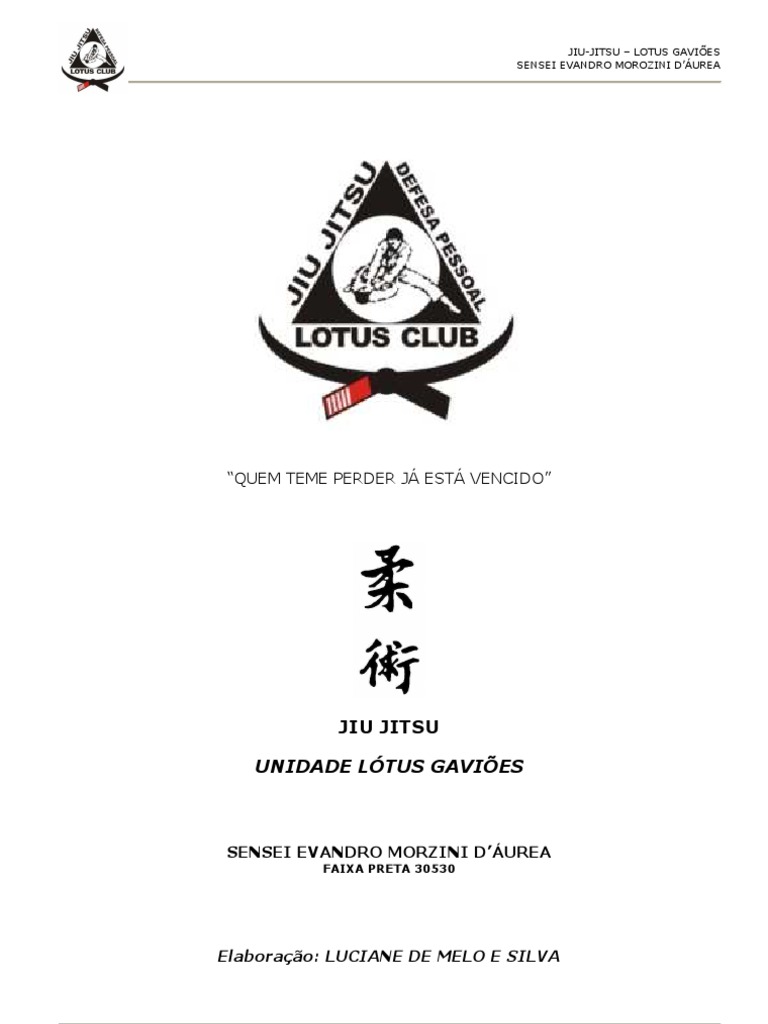 Apostila - Jiu - Jitsu | PDF | Jiu-jitsu | Jiu-jitsu brasileiro