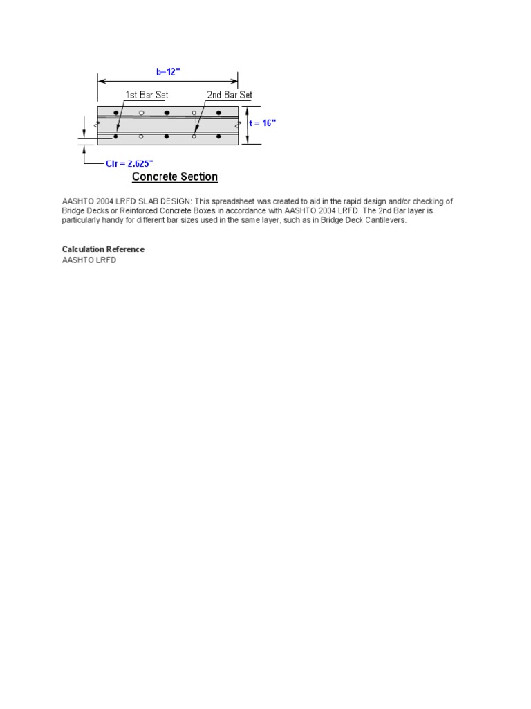 AASHTO 2004 LRFD Bridge Deck Design Tool | PDF | Computers | Technology ...