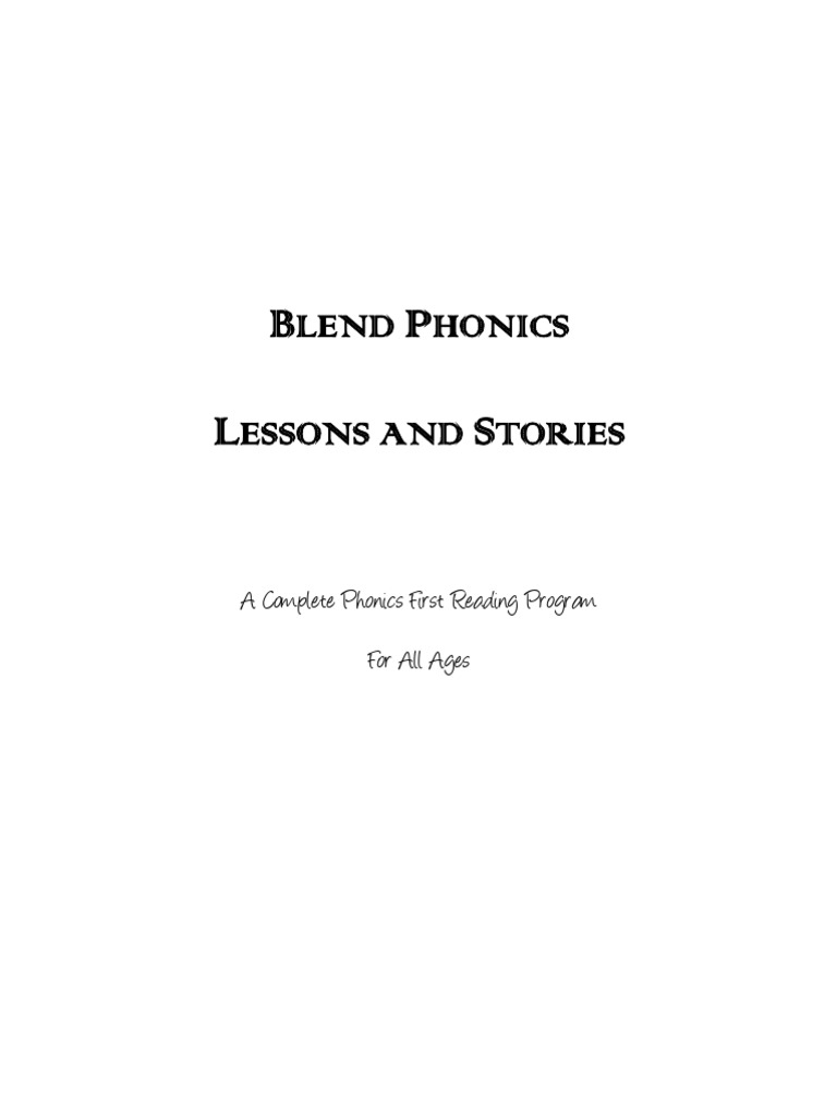 Blend Phonics Decodable Stories | PDF | Phonics | Nature