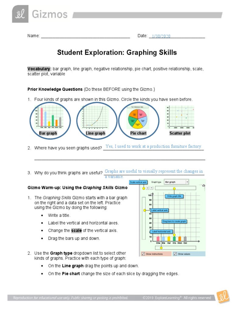 GraphingSkills LAB 2 | PDF | Chart | Scatter Plot