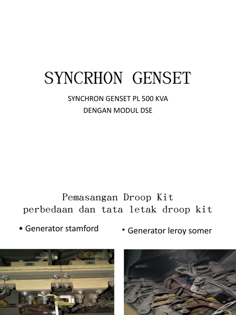 Syncrhon Genset | PDF