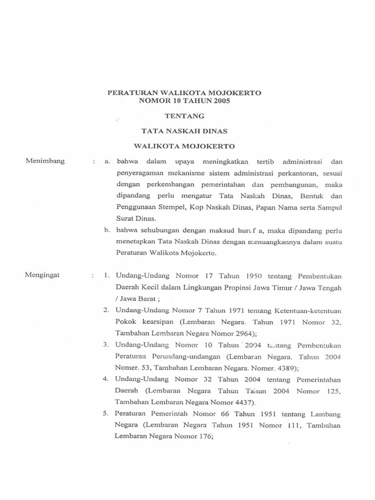 Contoh Naskah Dinas | PDF