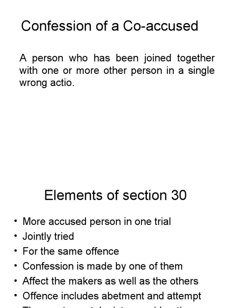Confession of A Co-Accused | PDF | Confession (Law) | Ethical Principles