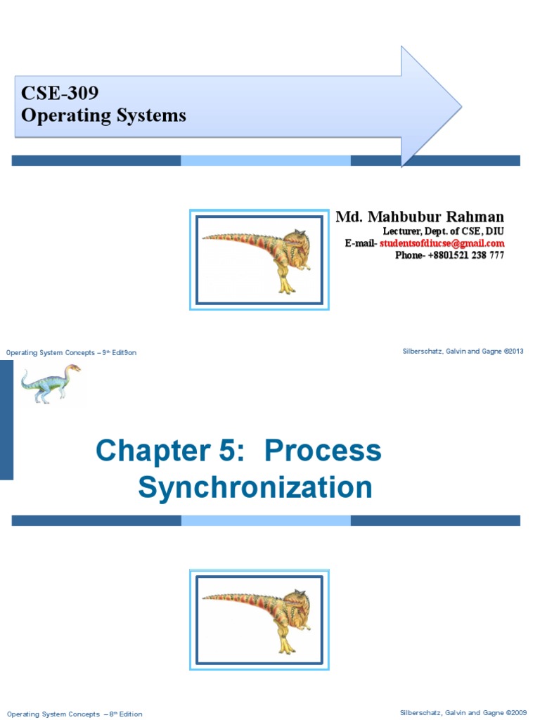 Chapter 5 Cse 309 Pdf Operating System Technology Concurrency