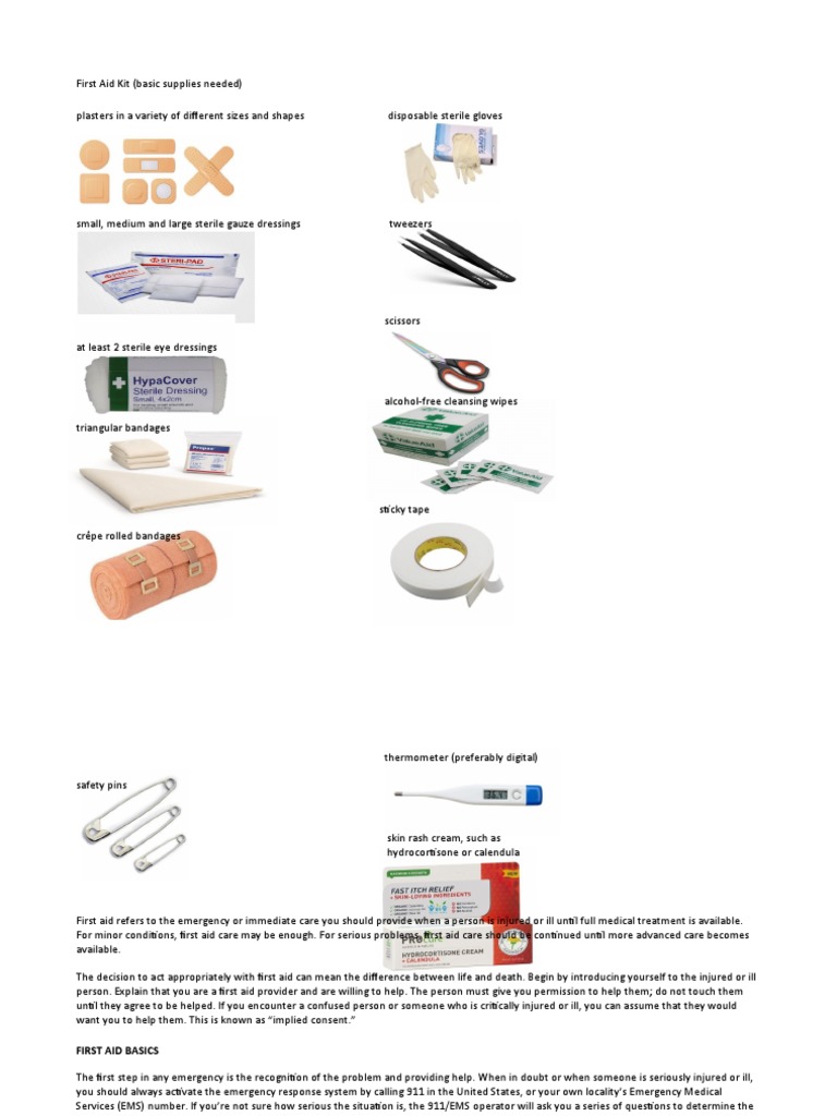 First Aid Brochure | Download Free PDF | Wound | First Aid