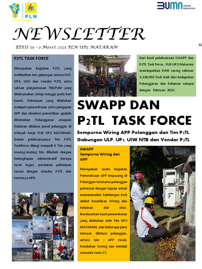 News Letter Tel Up3 Mataram | PDF