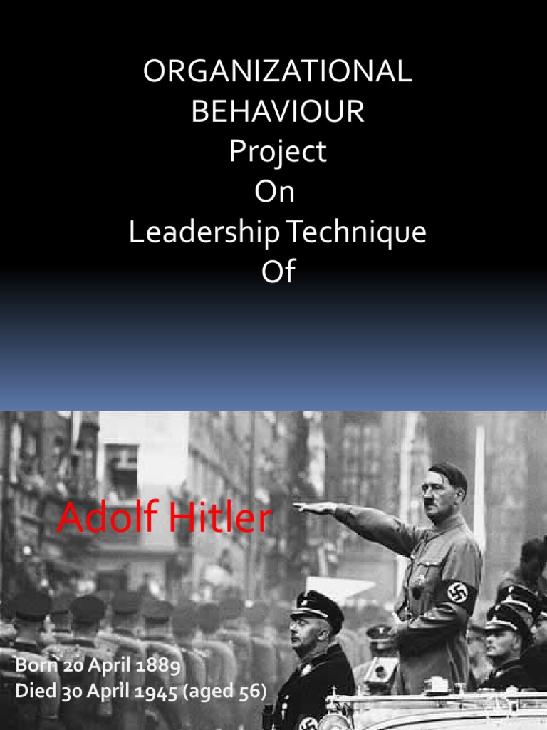 Organizational Behaviour Project On Leadership Technique of | Download ...