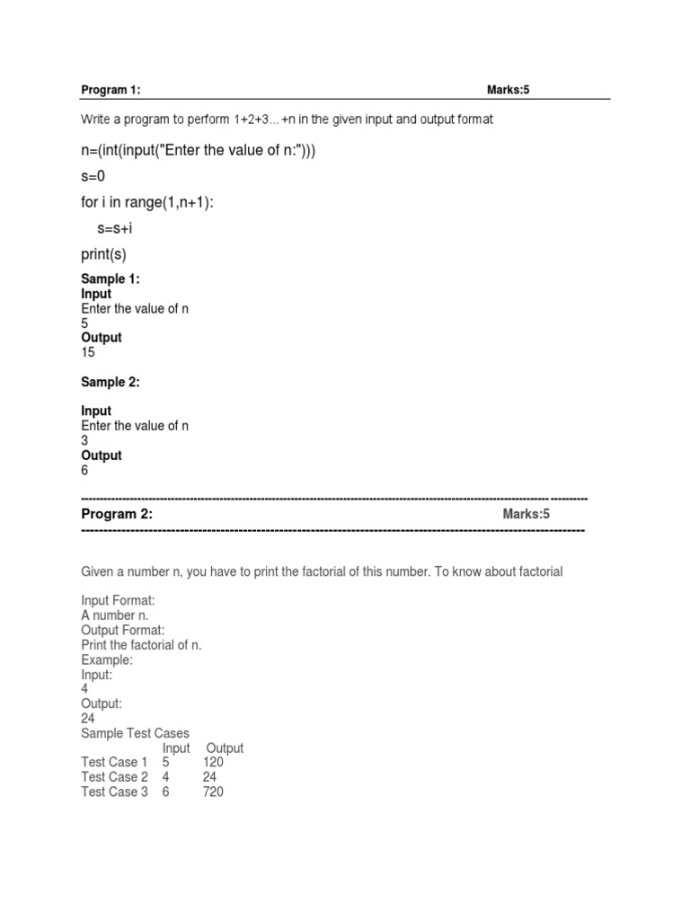 Assignment - Python Programs | PDF | Triangle | Teaching Mathematics