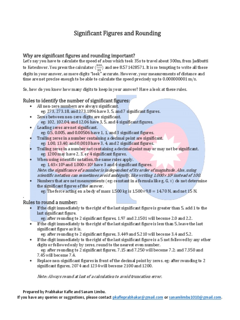 Understanding Significant Figures | PDF | Significant Figures | Rounding