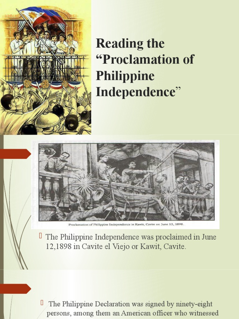 Reading The "Proclamation of Philippine Independence" | PDF | Asia ...