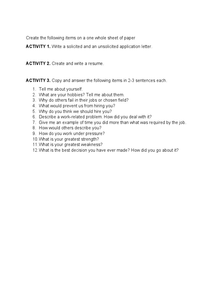 Modular Activities (Midterm) | PDF | Career & Growth