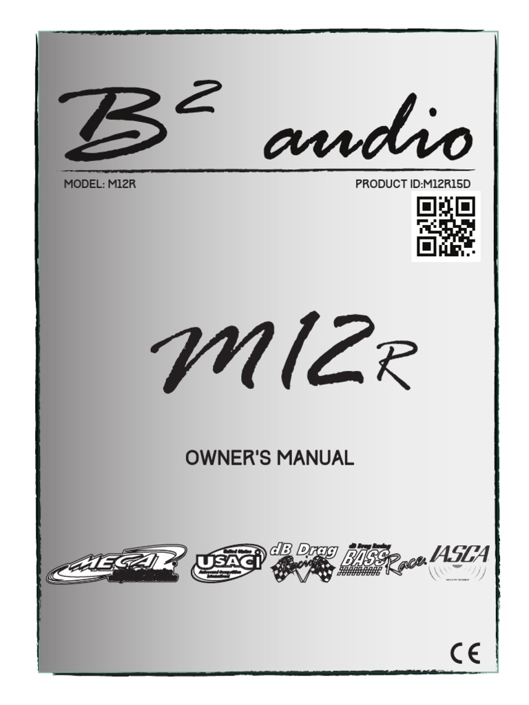 Owner'S Manual: Model: M12R Product Id:M12R15D | PDF | Amplifier ...