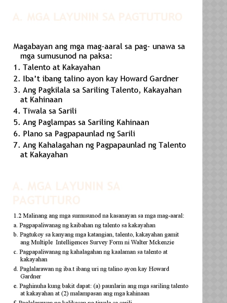 Teorya NG Multiple Intelligences | PDF