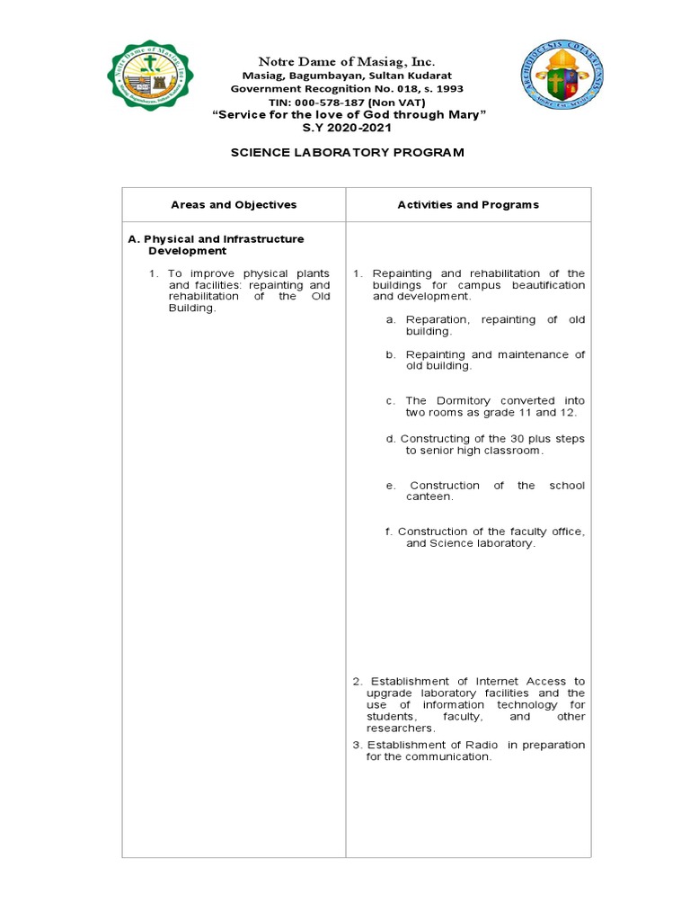 Development Program Cscience Lab. | PDF | Curriculum | Human Nature