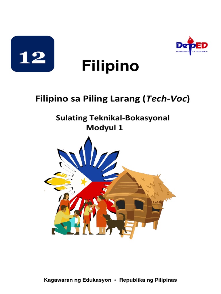 FILIPINO 12 - Q1 - Mod1 - Tech Voc | PDF