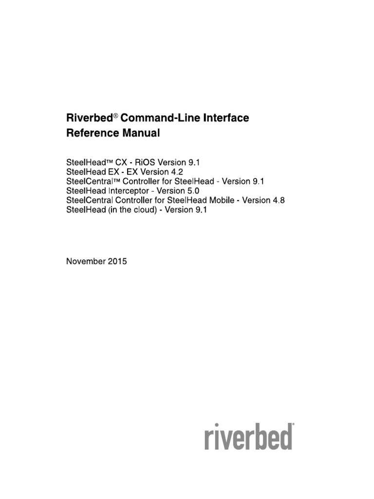 Riverbed CLI - User Mode | PDF