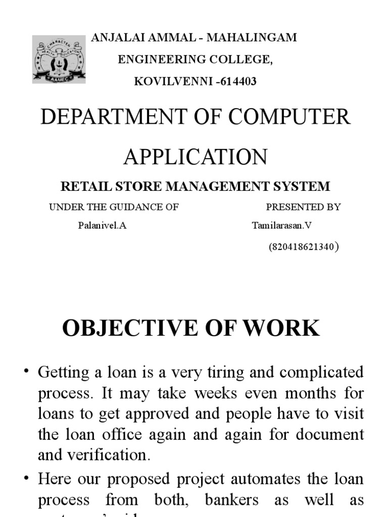 Loan Verification System Pdf Computer Hardware Specification