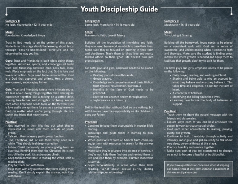 Youth Discipleship Guide | PDF | Faith | Love