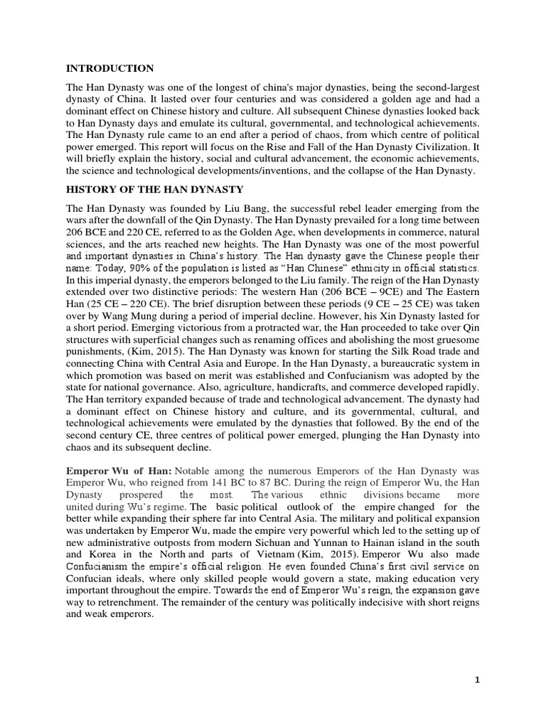 Emperor Wu of Han: Notable Among The Numerous Emperors of The Han ...