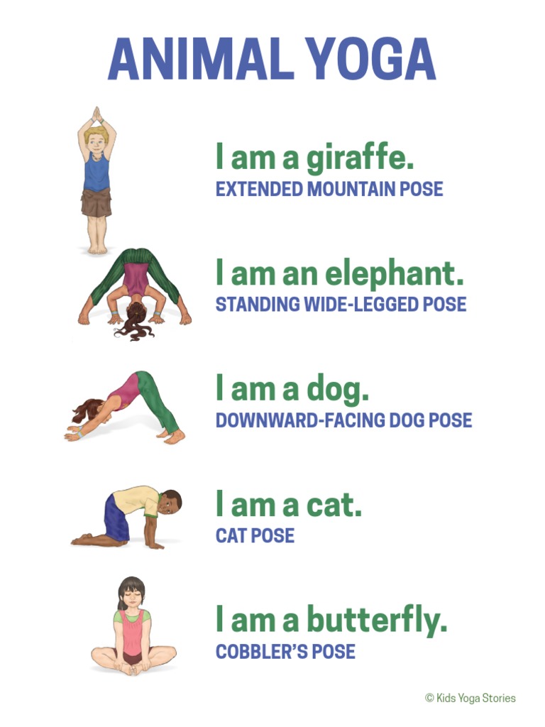 Animal Yoga Poster | PDF | Wellness