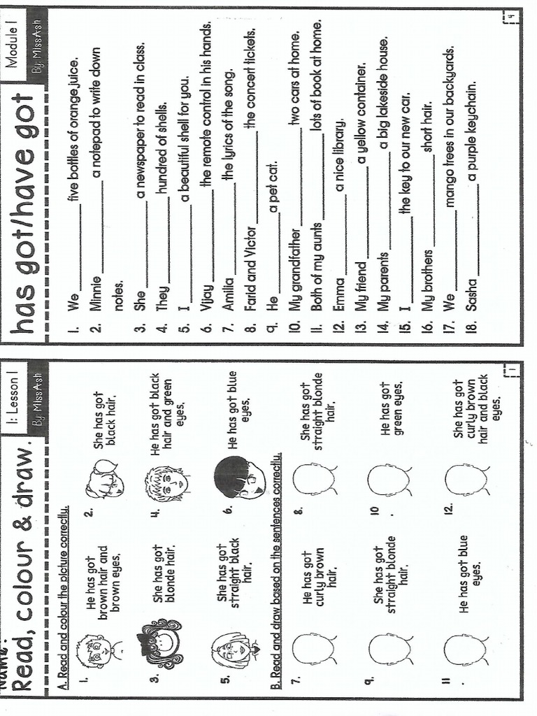 Module 1 English Year 3 Revision Activities | PDF