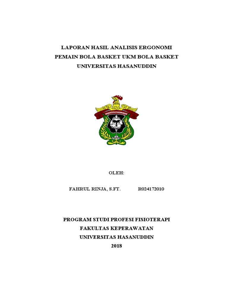 Laporan Ergonomi Bola Basket Fahrul | PDF