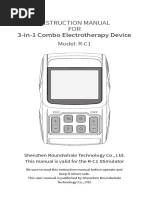 Tens User Manual Yk15ab-Ok | PDF | Pain | Clinical Medicine