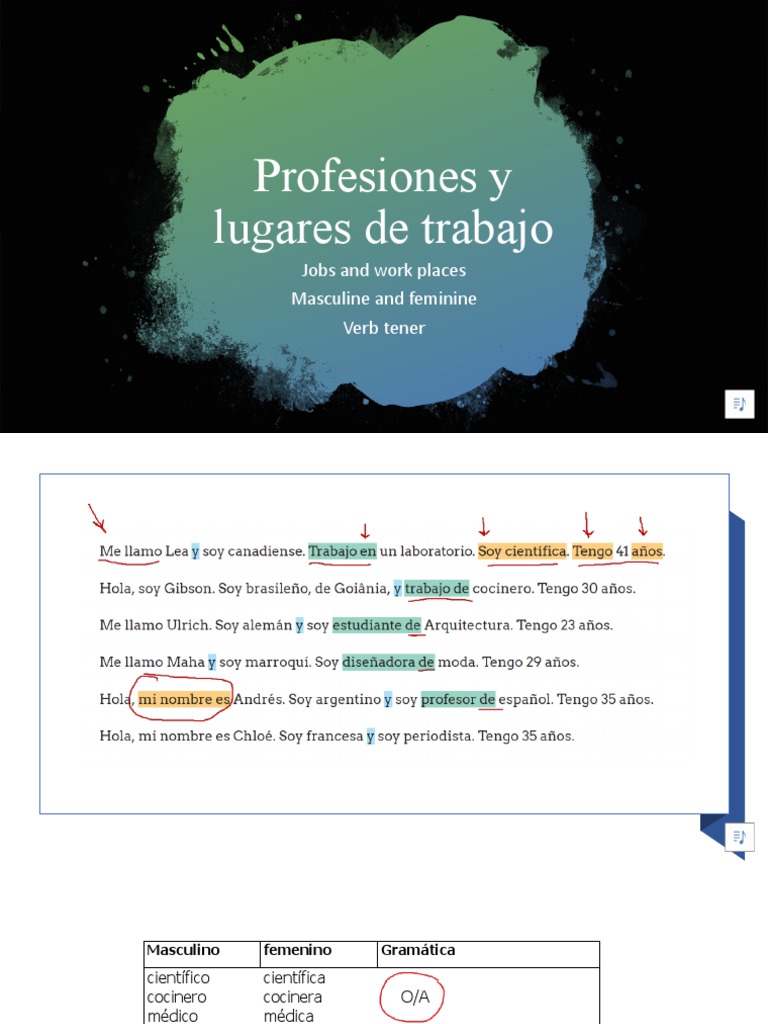 Profesiones-Lugares de Trabajo - Jobs-Workplaces | PDF