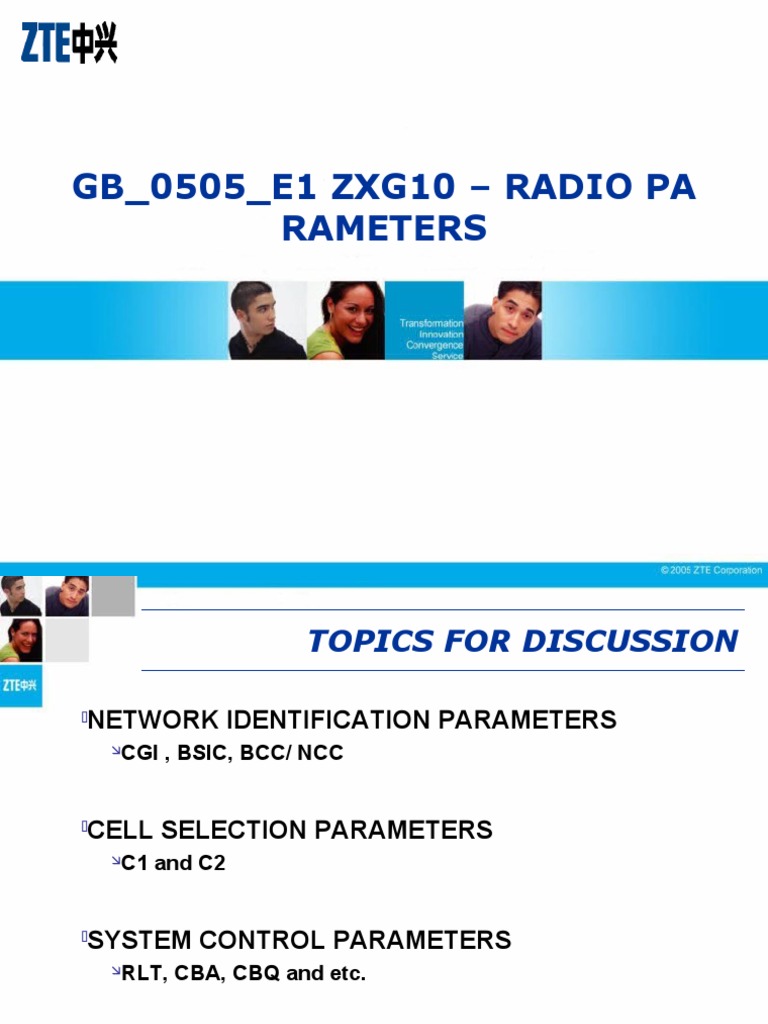 06) GSM Radio Parameters | PDF | Gsm | Cellular Network