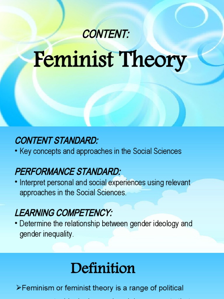 Feminist Theory: Key Concepts & History | PDF | Feminism | Gender Studies