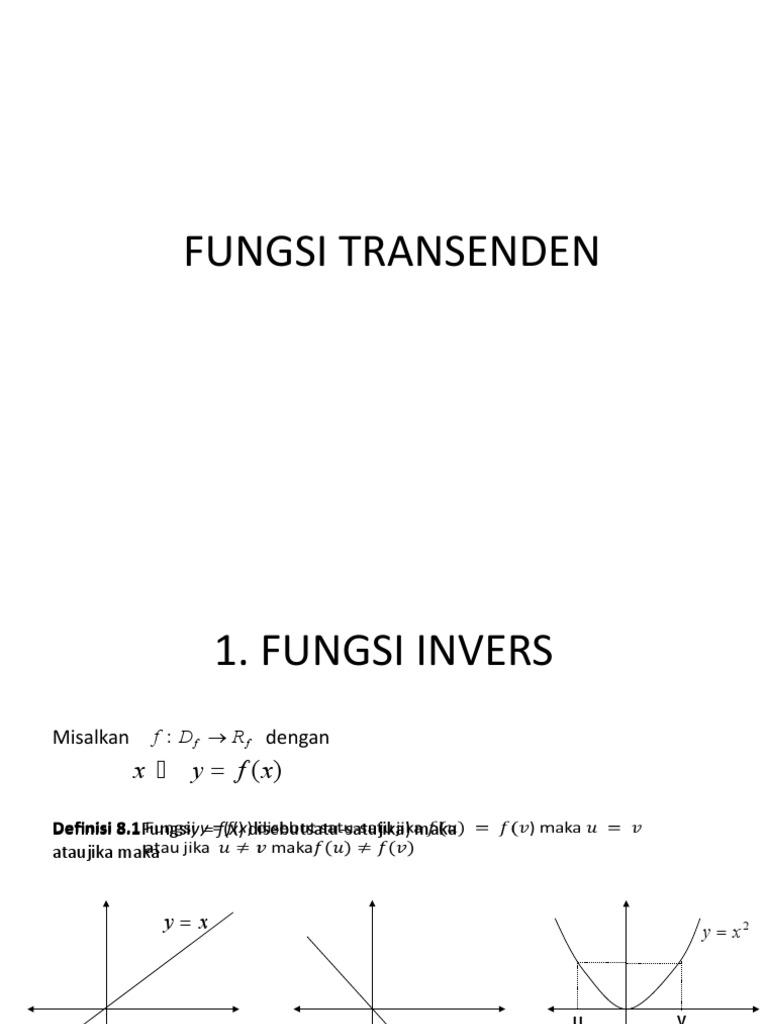 Fungsi Transenden | PDF