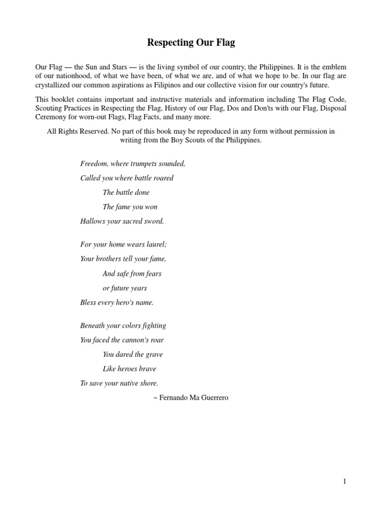 Respecting Our Flag: A Guide to Honoring the Philippine National Symbol ...