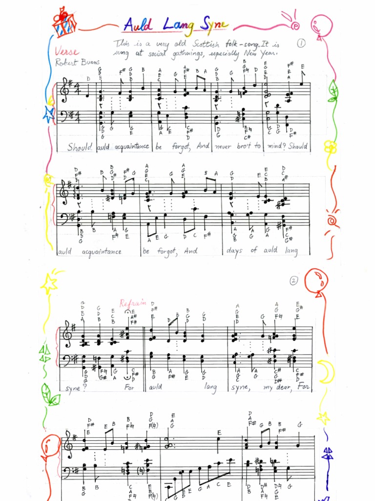 Robert Burns - Auld Lang Syne Jazz | PDF
