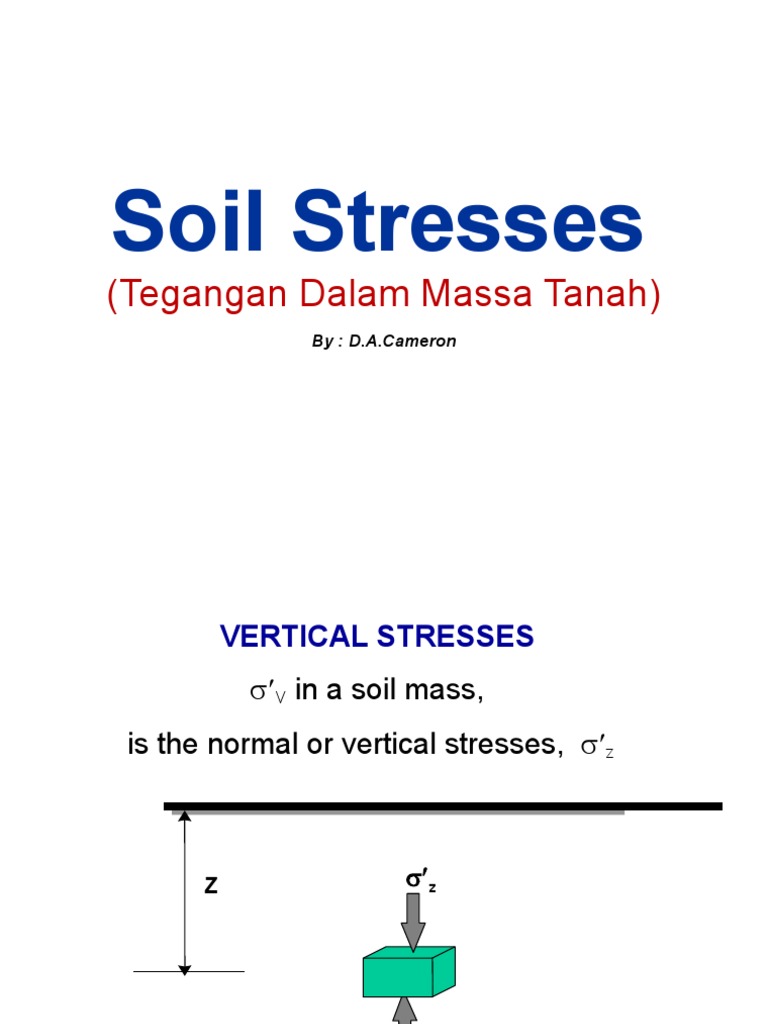Soil Stresses Diagram Ver1 | PDF | Metrology | Mechanics
