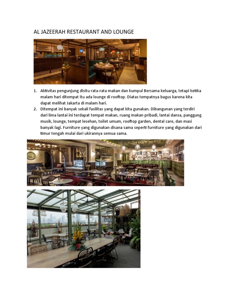Al Jazeerah Restaurant and Lounge | PDF