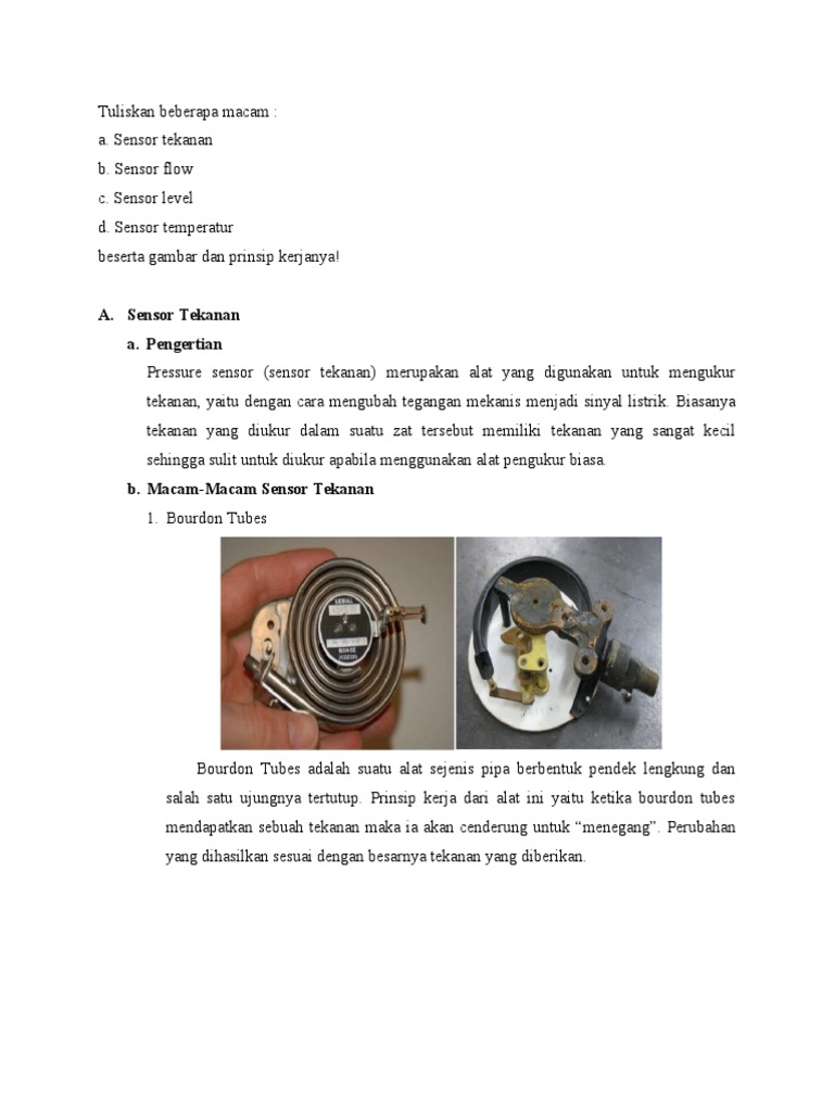 Macam-Macam Sensor | PDF
